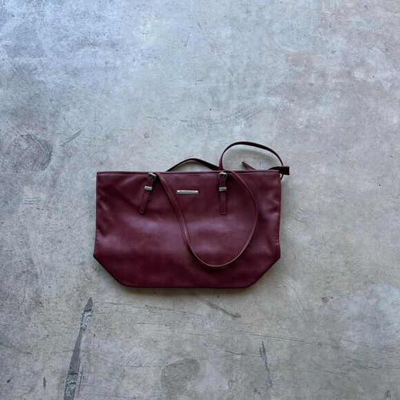 Nine West | Bags | Nine West Burgundy Tote Bag Womens | Poshmark